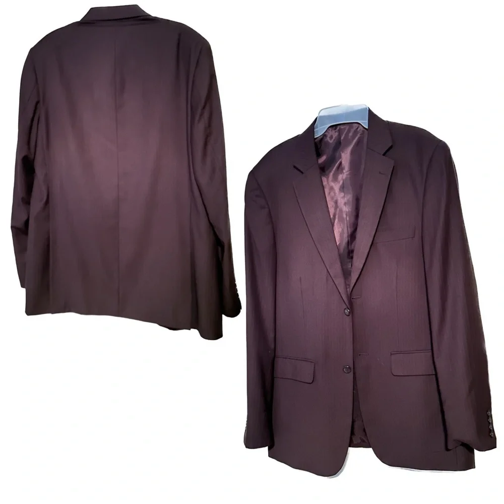 Vitali | Suits & Blazers | Vitali Brown Pinstripe Blazer 2 Button ...